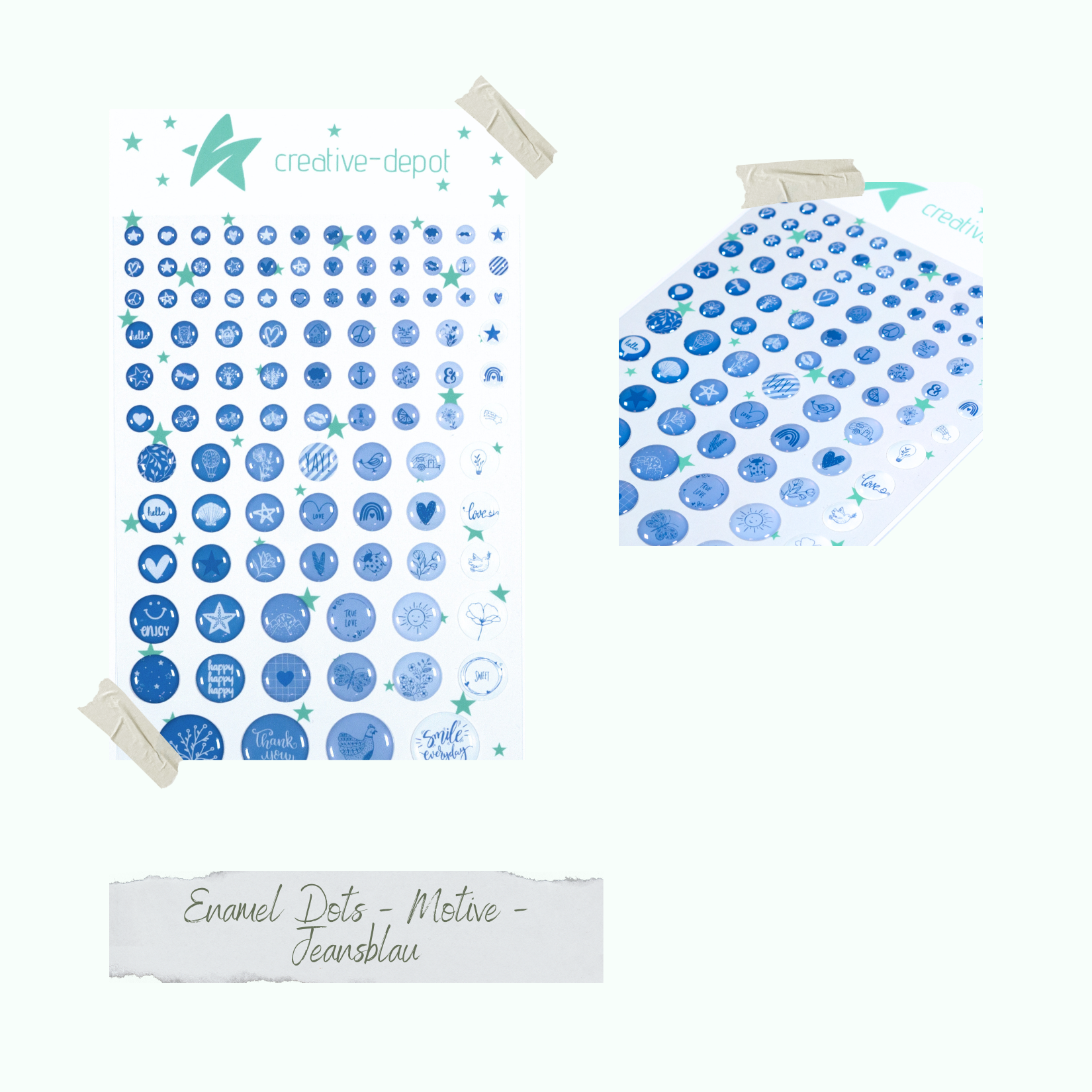 Enamel Dots - Motive - Jeansblau